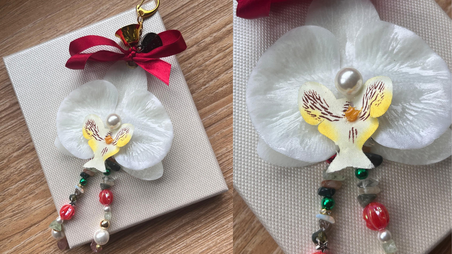 Get Crafty! - Crystal Orchid Keychain by When Stars Align