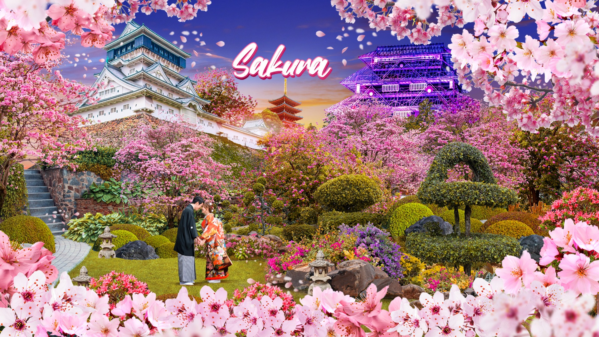 Sakura Garden Flower Spring